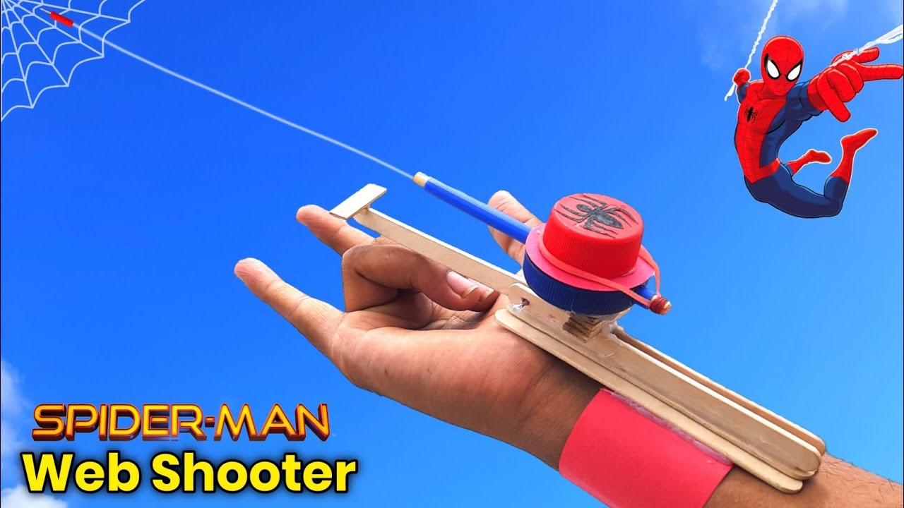 how to make spiderman web shooter , Easy and Real homemade web shooter ...