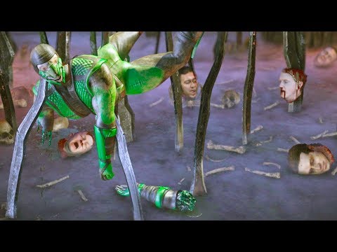 Mortal Kombat XL - All Stage Fatalities on Reptile Sleeved Costume Mod 4K Ultra HD Gameplay Mods