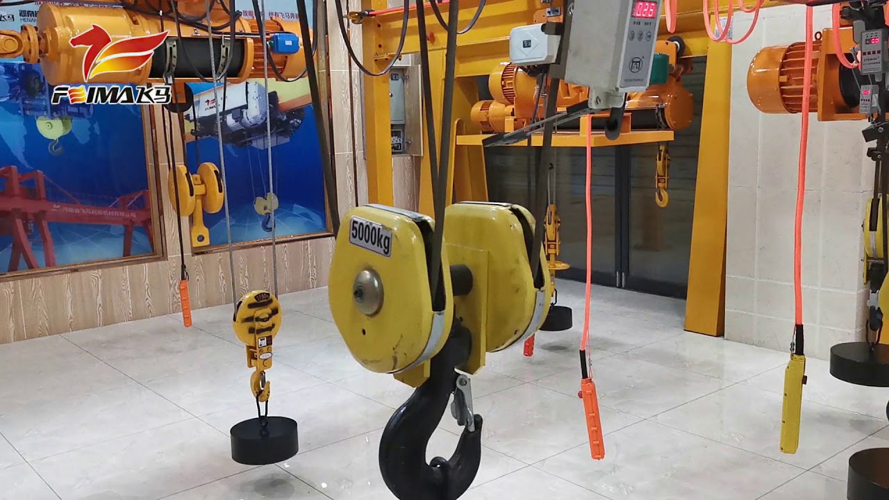 Electric hoist detail display - YouTube
