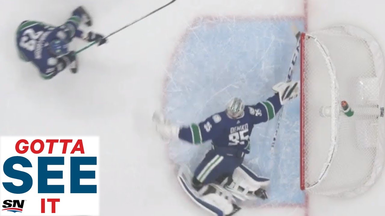 GOTTA SEE IT: Thatcher Demko Makes Incredible Diving Paddle Save - YouTube