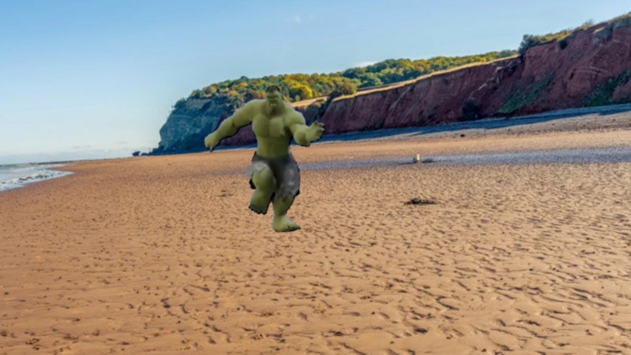 meet the hulk on the beach | Redpast | hulk smash - YouTube