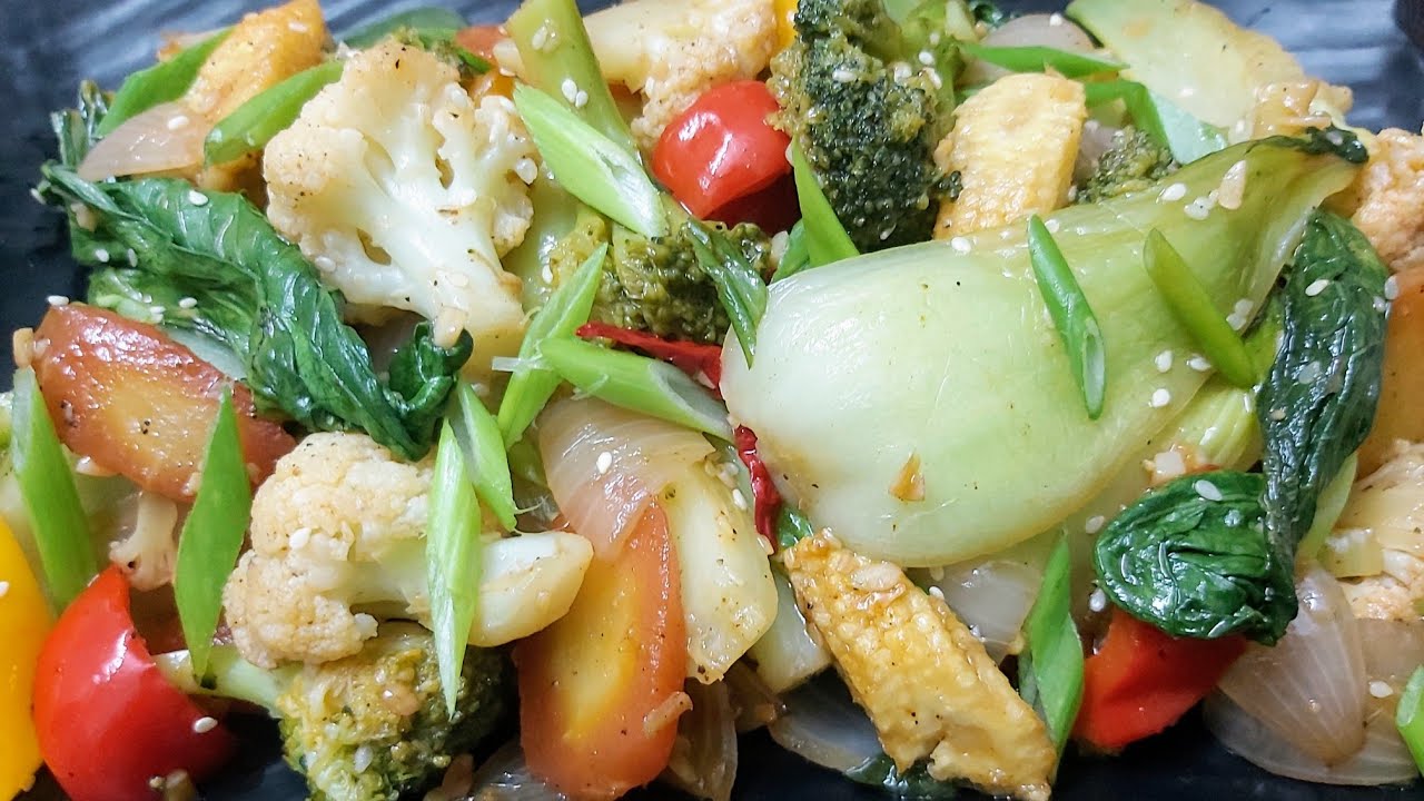 VEGETABLE STIR FRY RECIPE | Chinese Style Stir Fry Vegetables | Healthy ...