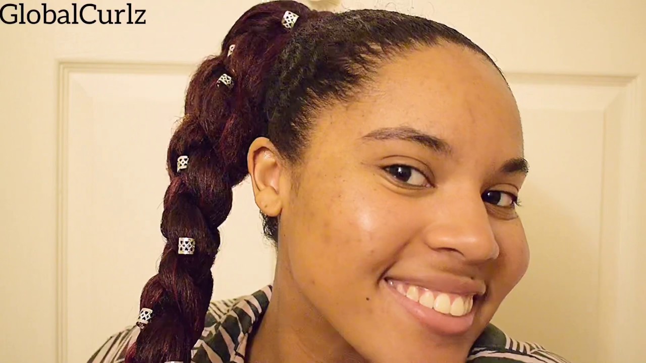 Beyoncé Inspired Braided Ponytail - YouTube