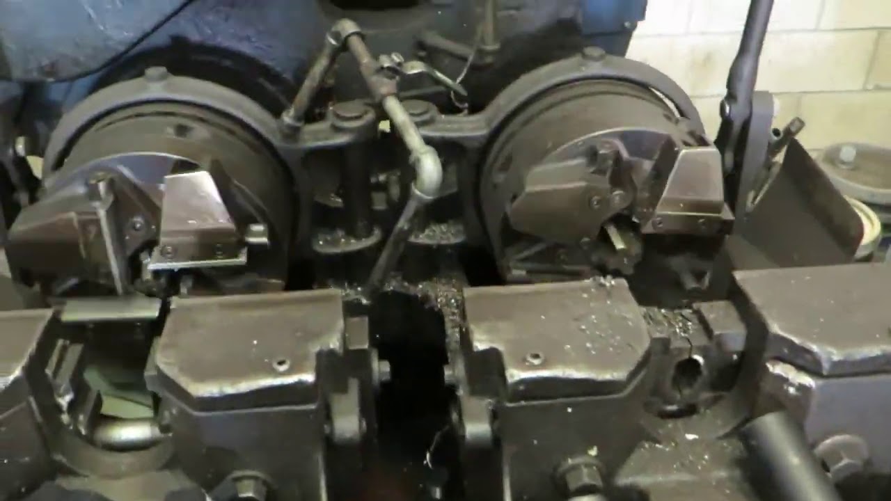 LANDIS DUAL HEAD PIPE & BOLT THREADER: STOCK #10094 - YouTube