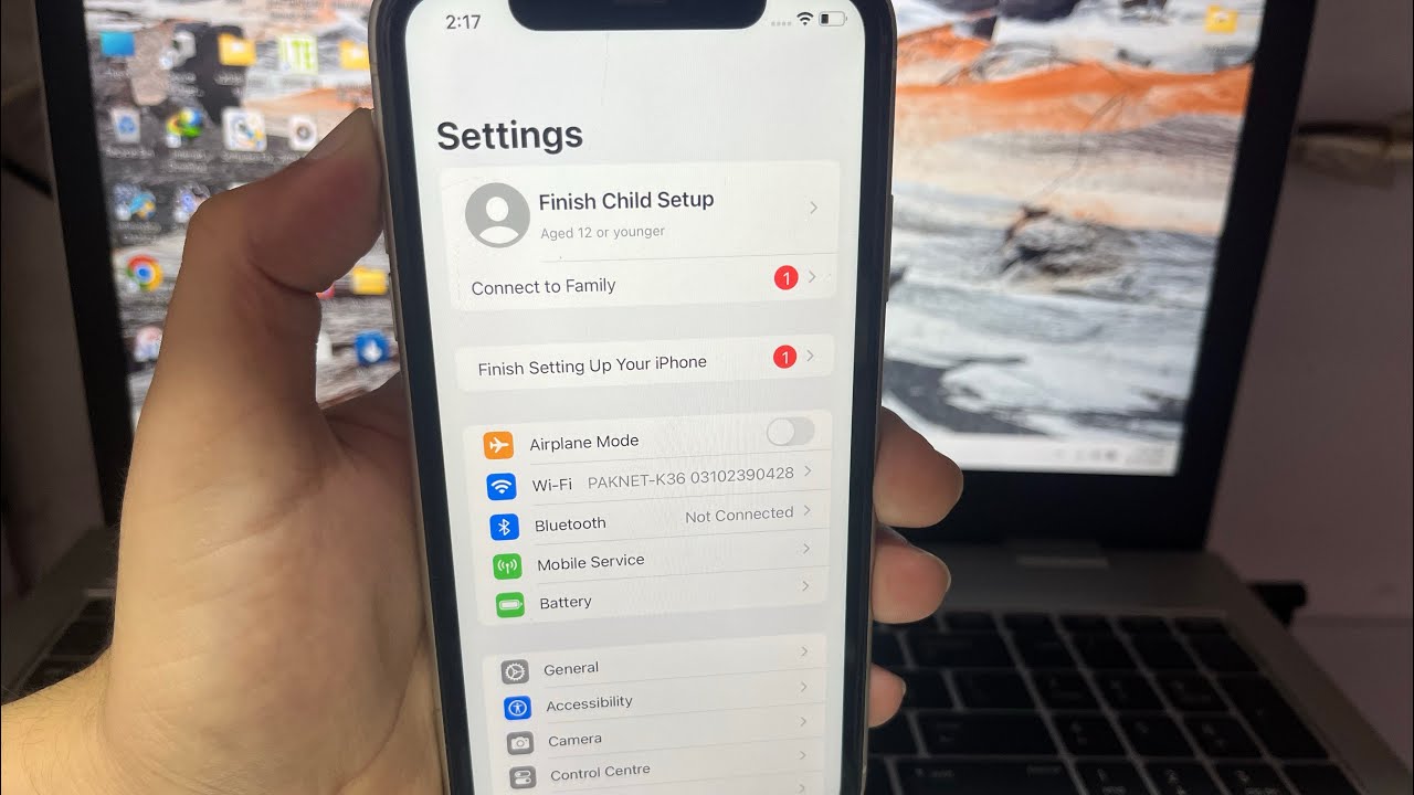 Finished Child Setup without data loss ! iphone child setup removed ...