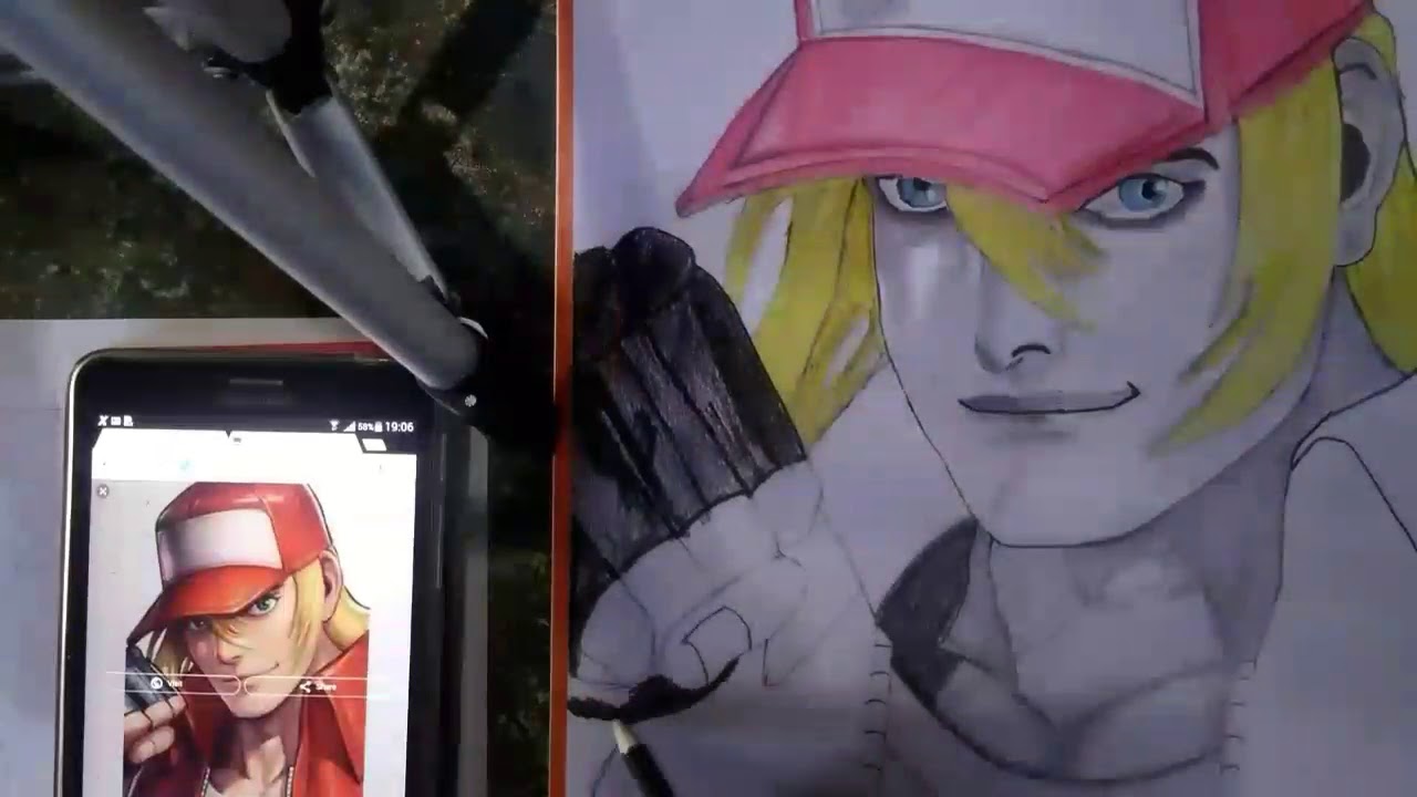 Terry Bogard speed drawing--king of fighters. - YouTube