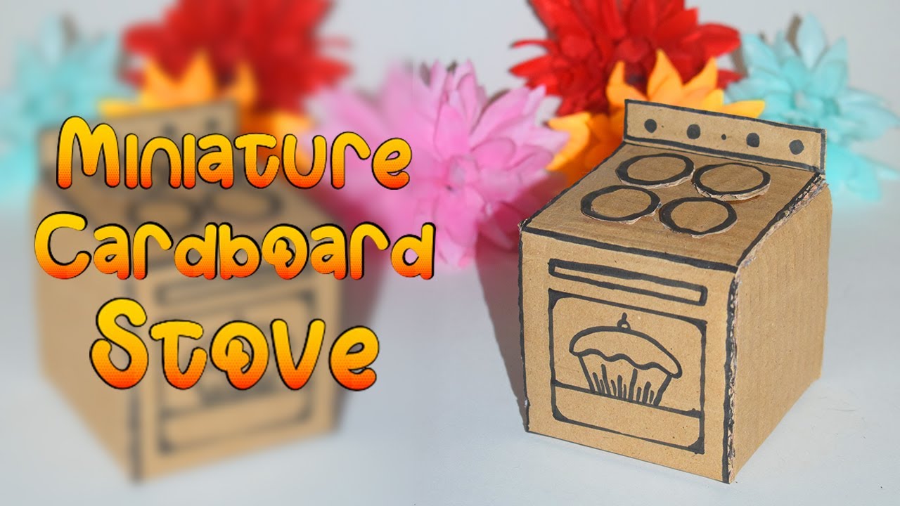 How To Create An Easy DIY Miniature Stove From Cardboard For Your ...