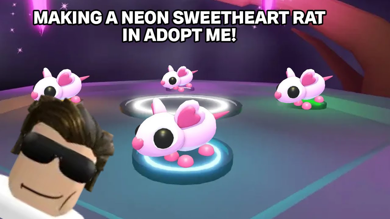 Making a Neon Sweetheart Rat in Adopt Me! - YouTube