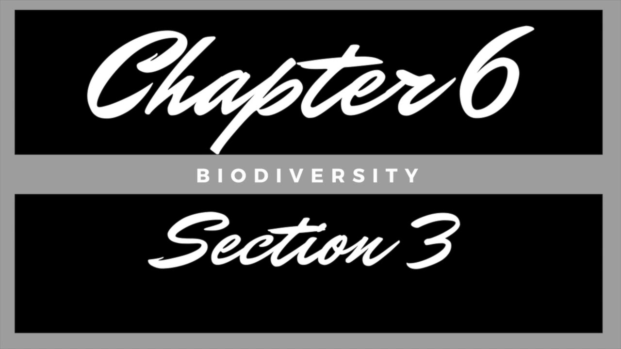 Chapter 6 Section 3 Biodiversity - YouTube