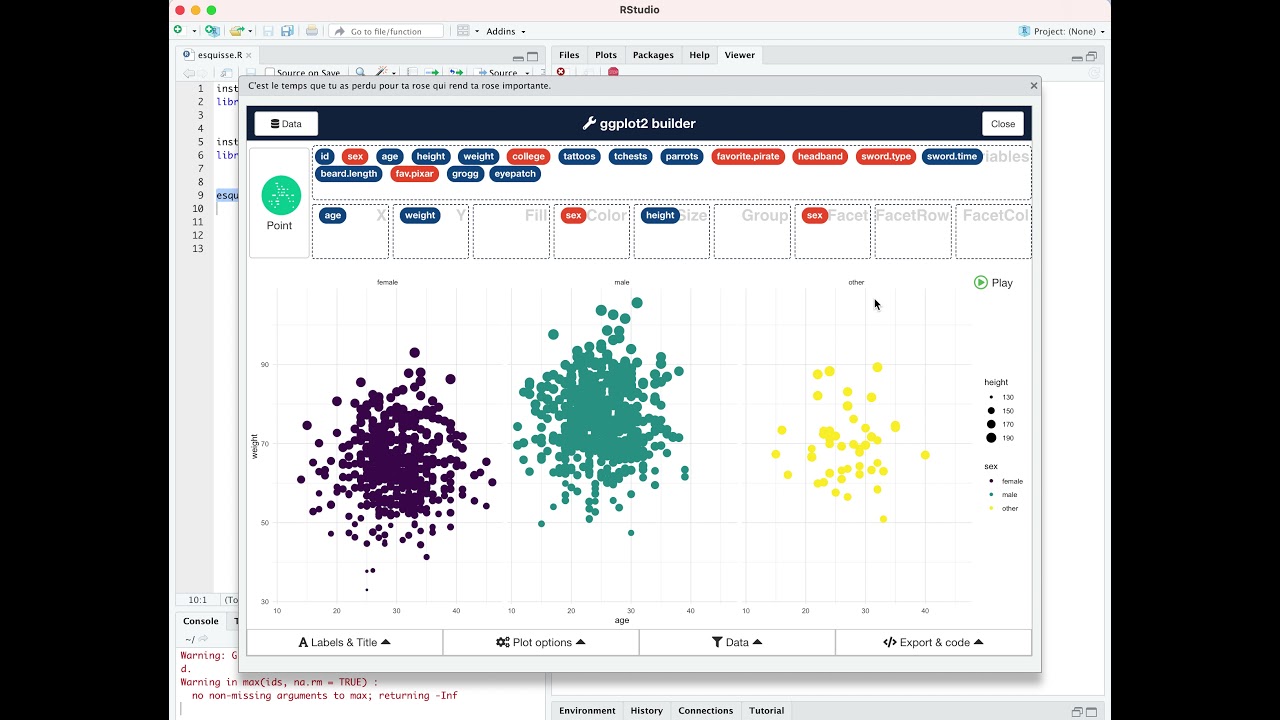 Tour of Esquisse R Package - YouTube