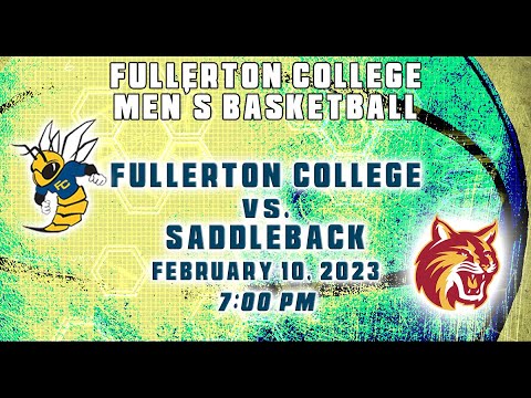 Fullerton College Men's Basketball vs the Saddleback College Bobcats ...
