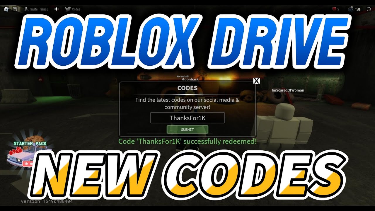 *NEW* Roblox DRIVE Codes + How to Redeem - YouTube