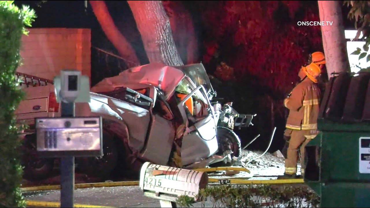 Driver Killed In Fiery Fatal Crash San Dimas Youtube
