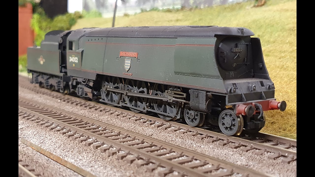 Bulleid West Country Pacific 34002 Salisbury Running In Sessions - YouTube