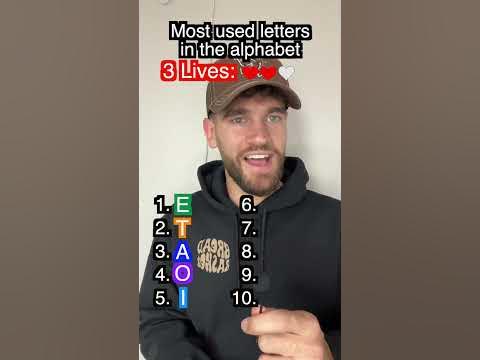 What are the 10 most used letters in the alphabet? - YouTube