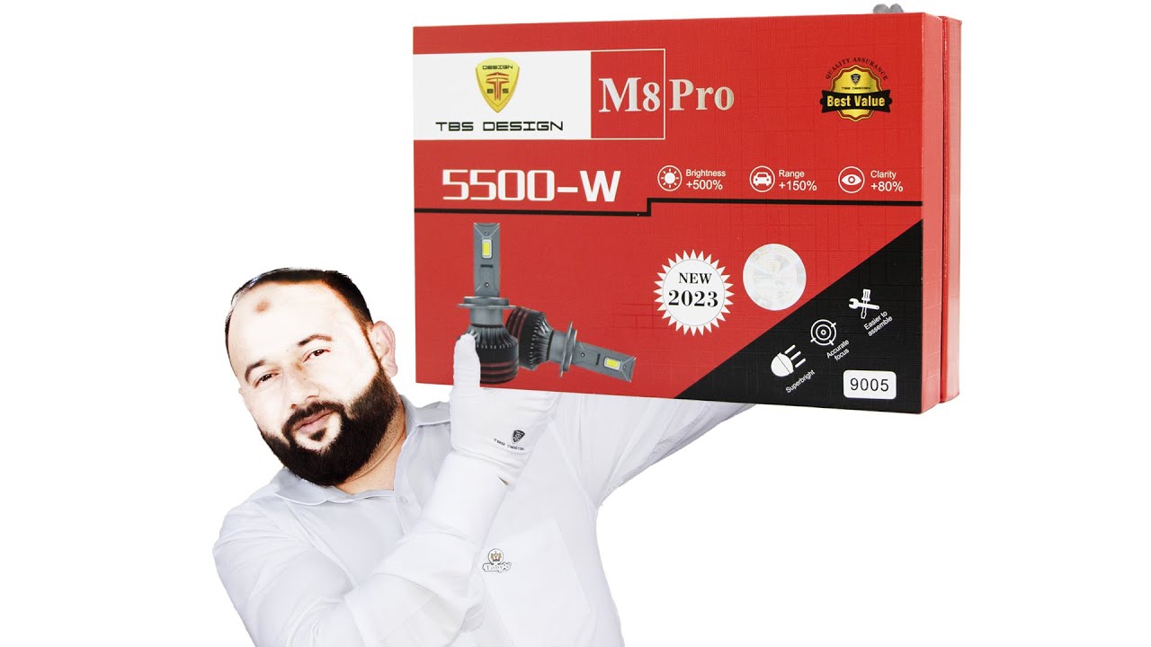 TBS M8 PRO LED Headlight Original 60 Watts Car LED Headlight | Tobysouq ...