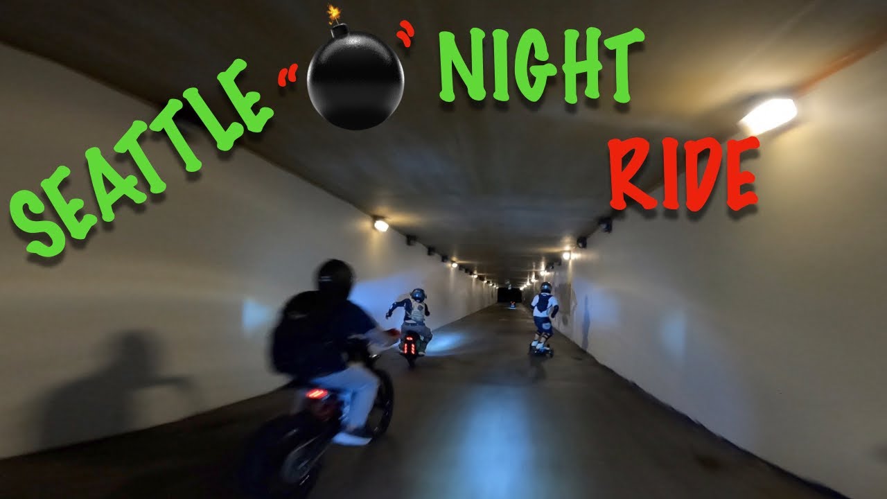 "Seattle-Bomb" EUC Night Ride - YouTube
