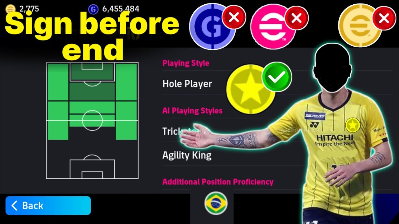 Double Touch! Pinpoint Crossing! Long Range Shooting + Curl skills sign ...