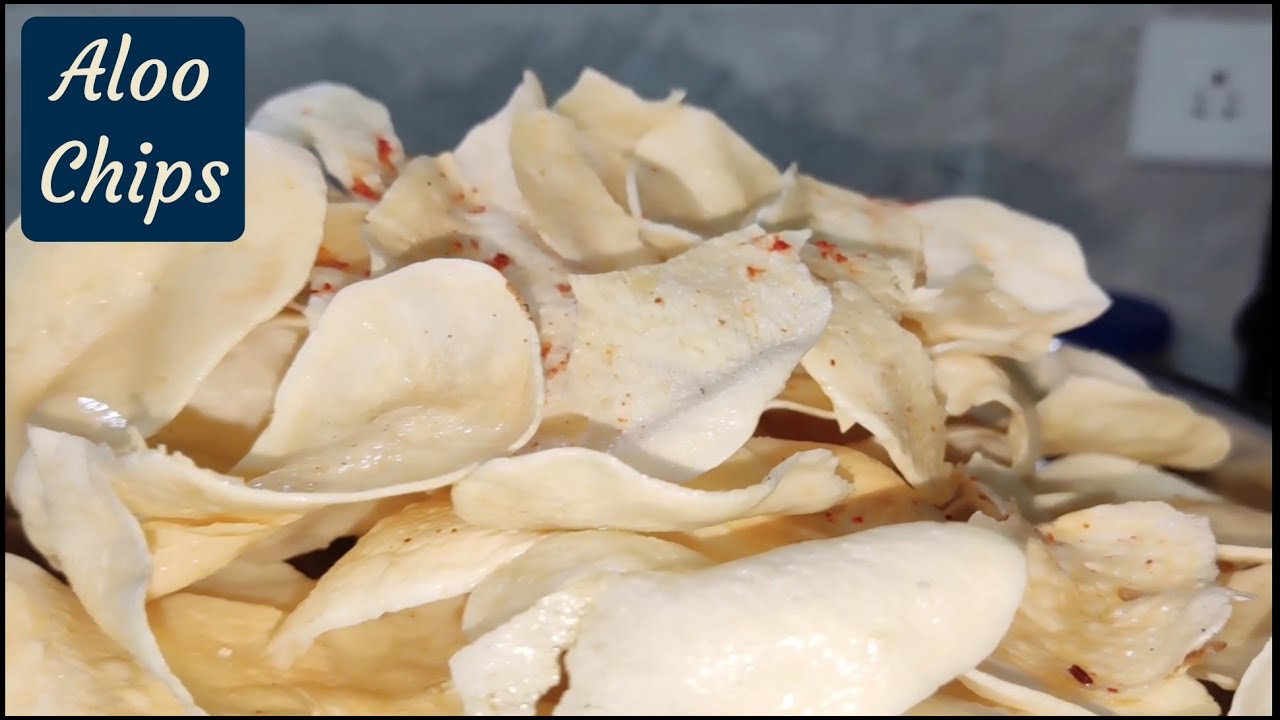 Aloo Chips | Easy to make Aloo Chips at home | Crispy and Crunchy aloo ...