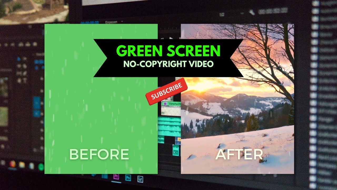 Green Screen No Copyright Video {Snow Fall} Effect #greenscreen #video ...