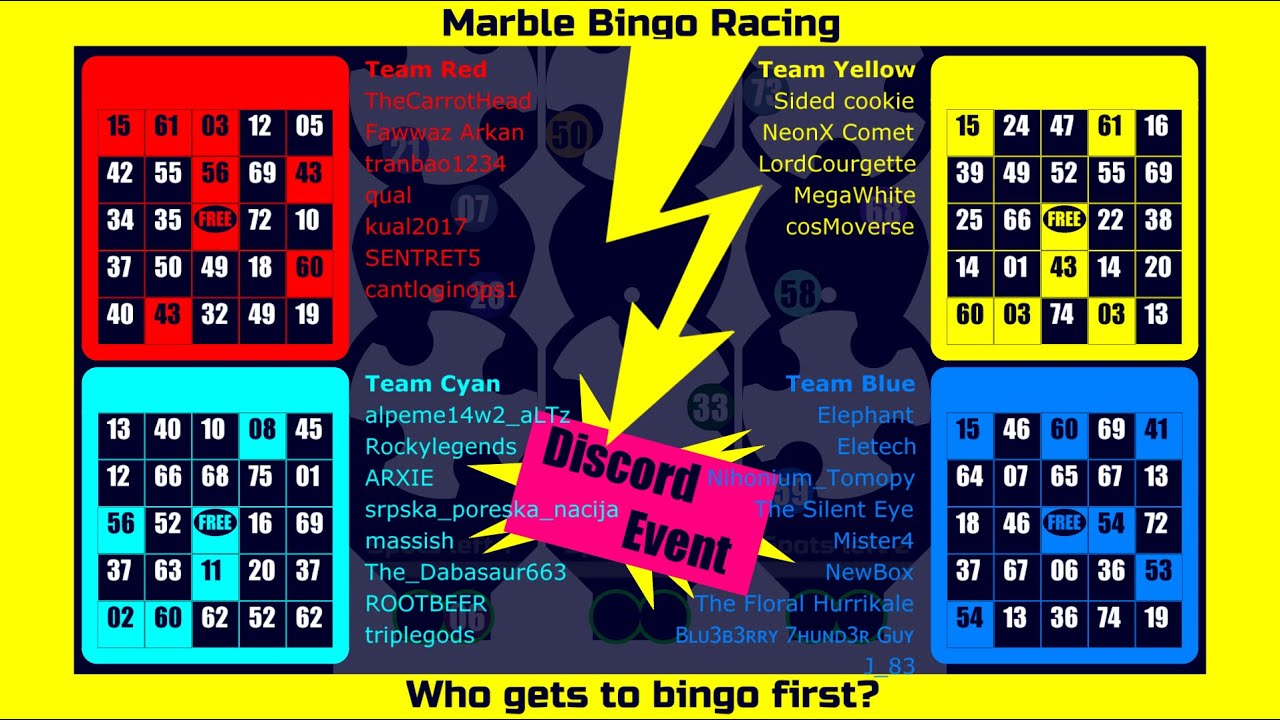 Marble Bingo Racing [Discord Event] - Marble Race in Algodoo - YouTube