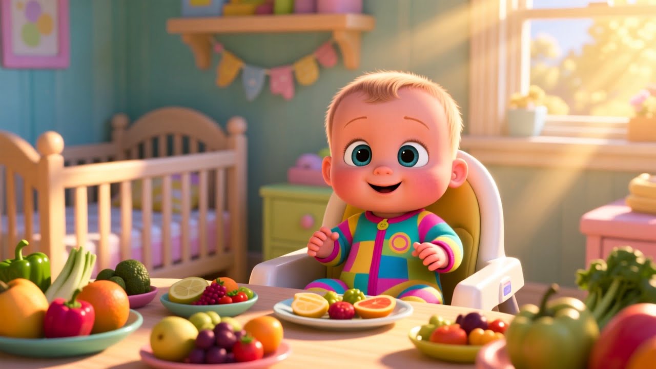 Lunchtime with Baby 🍽️🎶 Fun Mealtime Song for Kids | Preschool Nursery ...