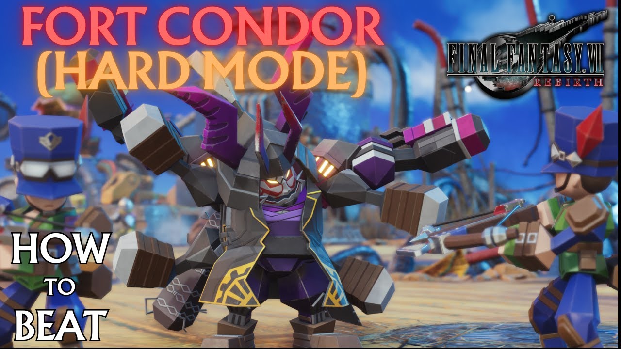 Fort Condor (Hard Mode) - All Rounds - How To Beat - Final Fantasy 7 ...