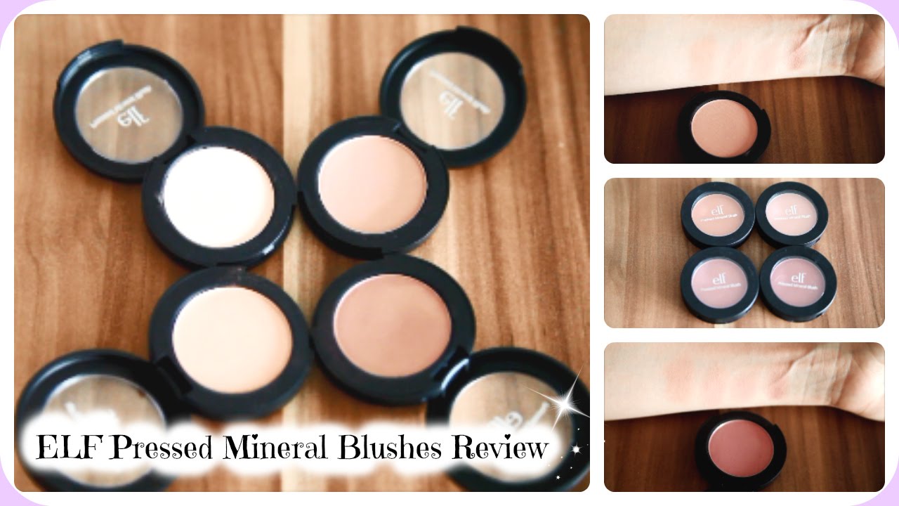 ELF Pressed Mineral Blushes - ALL Shades - Review & Swatches - YouTube