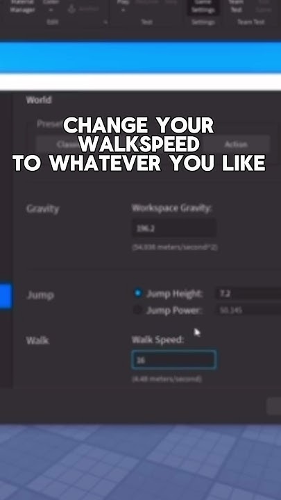 How to change walkspeed #shorts - YouTube