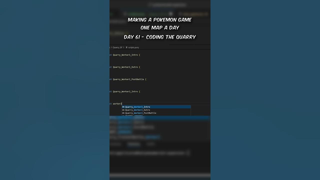 Coding a Pokemon Quarry - Making a Pokemon Game - Day 61 - YouTube