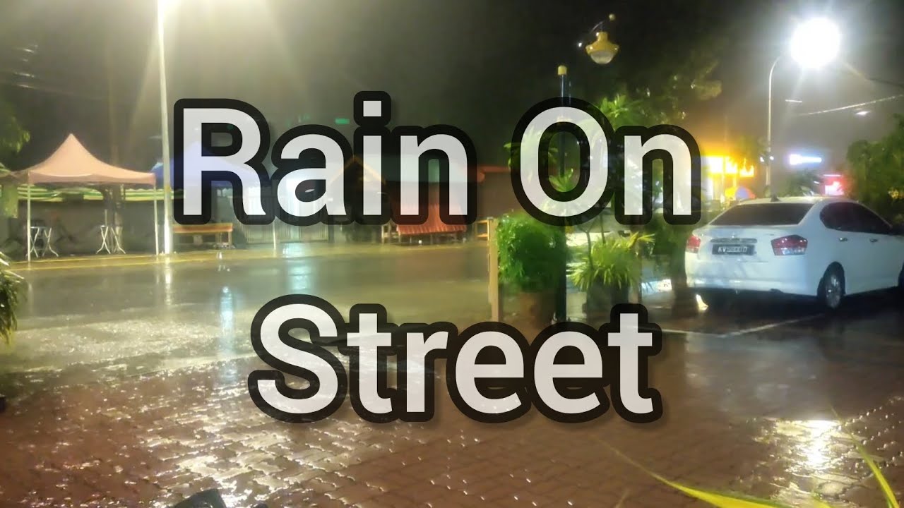 Rain On Street With Passing Cars - YouTube