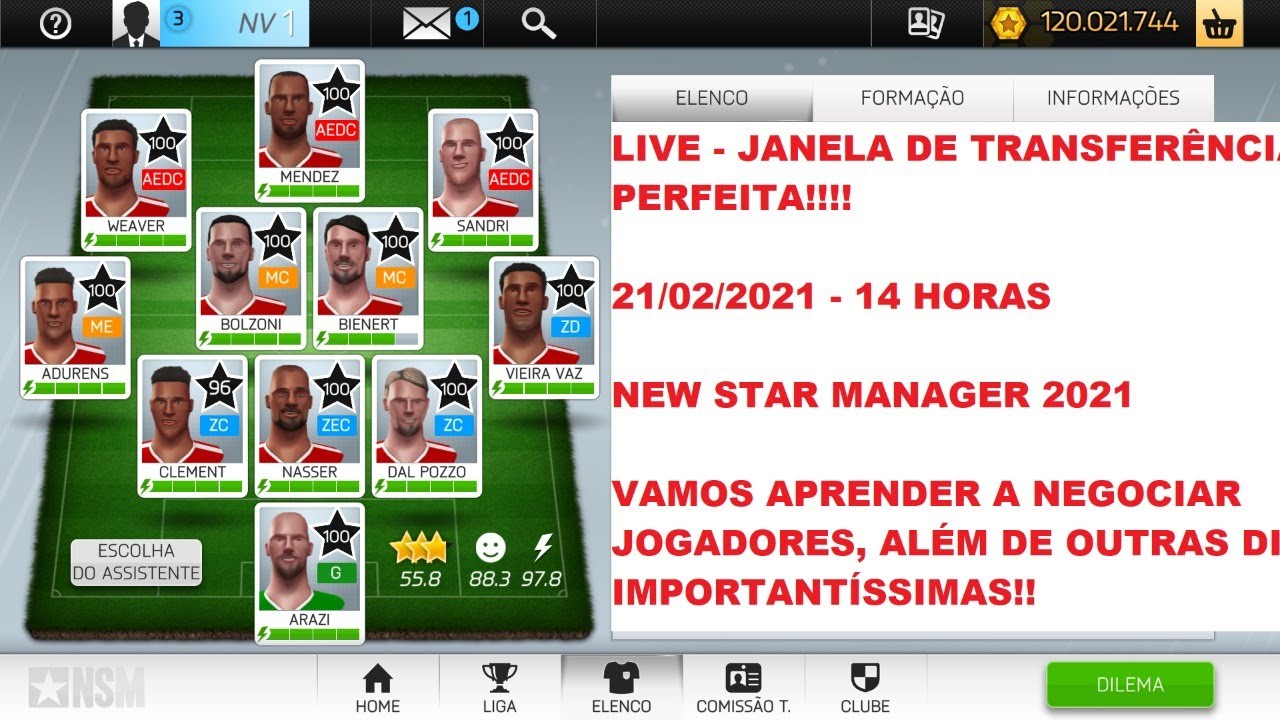 LIVE NEW STAR MANAGER 2021 - APRENDA DE UMA VEZ POR TODAS!!! - YouTube
