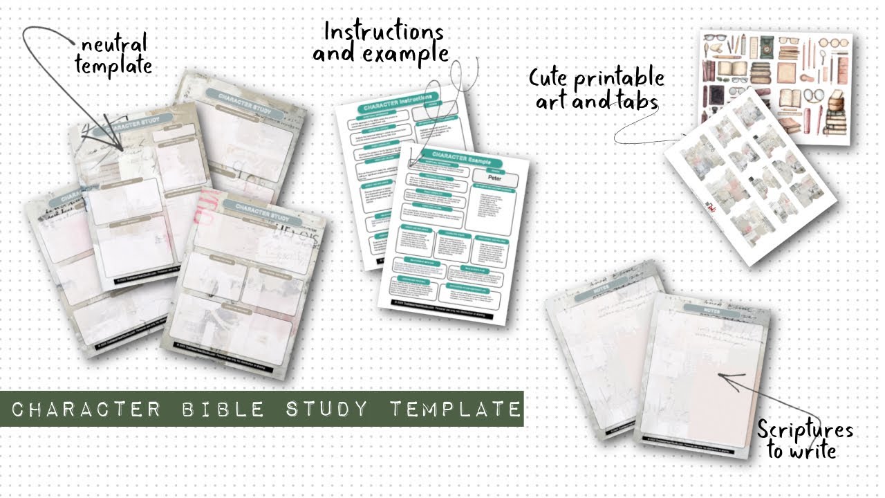 Character Study study template - YouTube