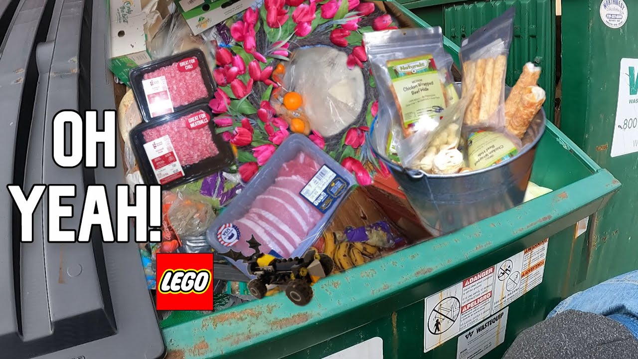 Dumpster Diving- Legos! Pork Chops. Steaks, Yogurt Plus Tons of Dog ...