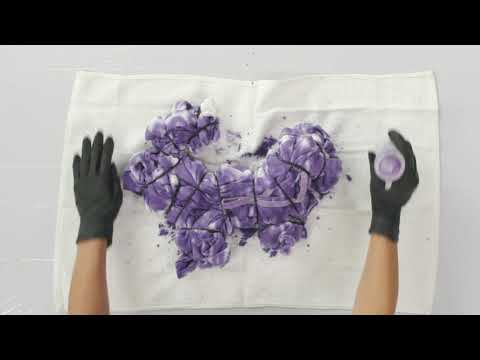 How to Tie-Dye: The Crumple Method - YouTube
