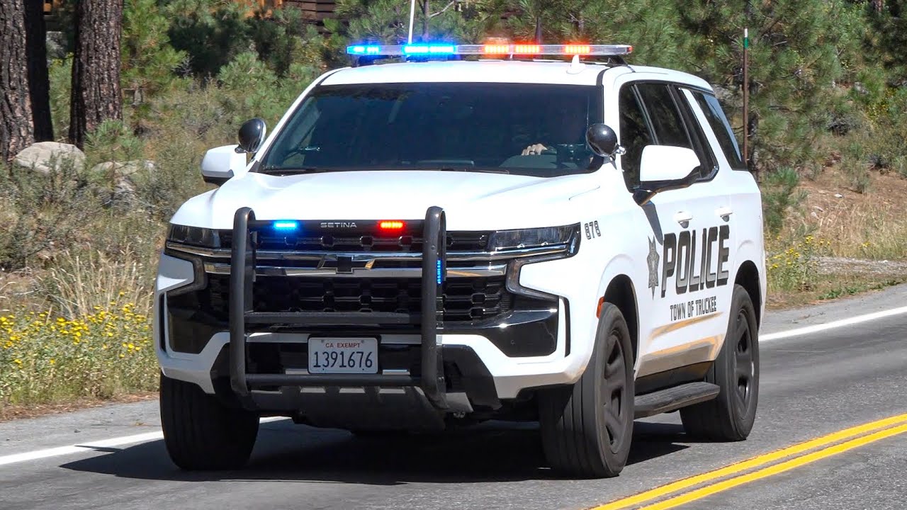 New Tahoe! Truckee Police Units Responding Code 3! - YouTube