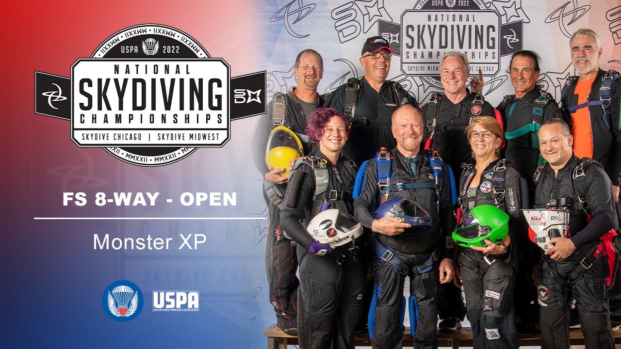 Monster XP, 2022 USPA National Skydiving Championships, 8-way FS Open ...