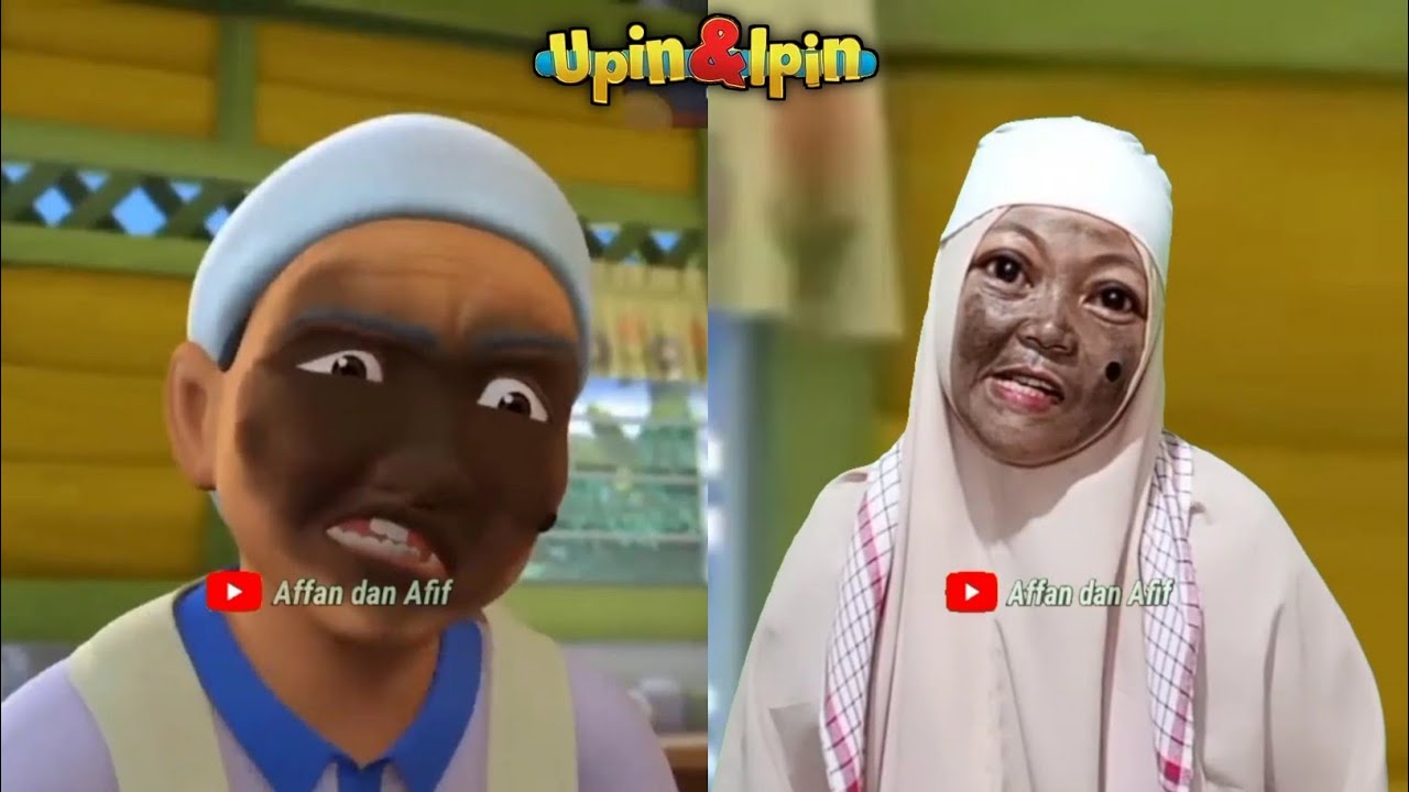 Wajah Opah Gosong gara-gara Ayam Goreng || Kompilasi Tiru Aksi Upin ...
