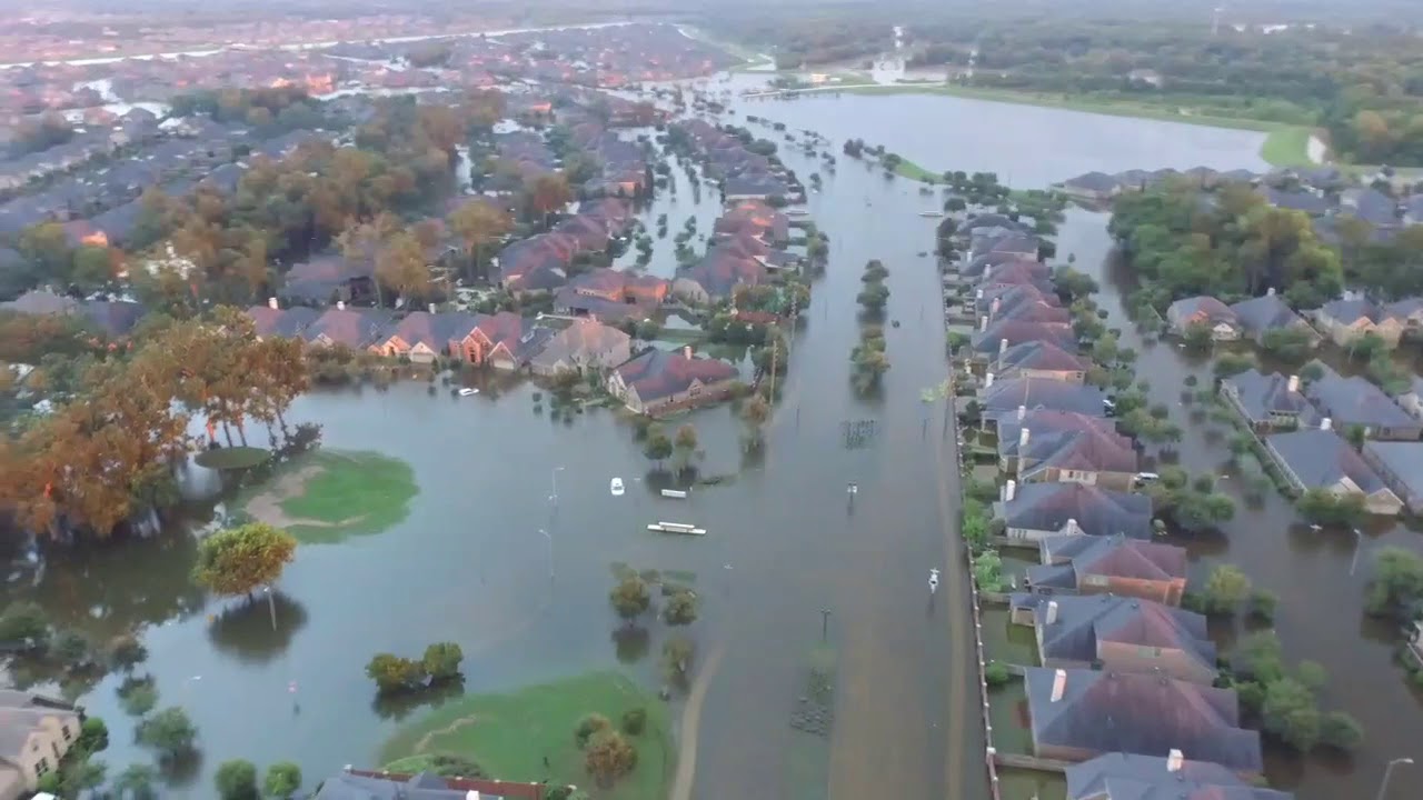 Riverstone neighborhood flood - YouTube