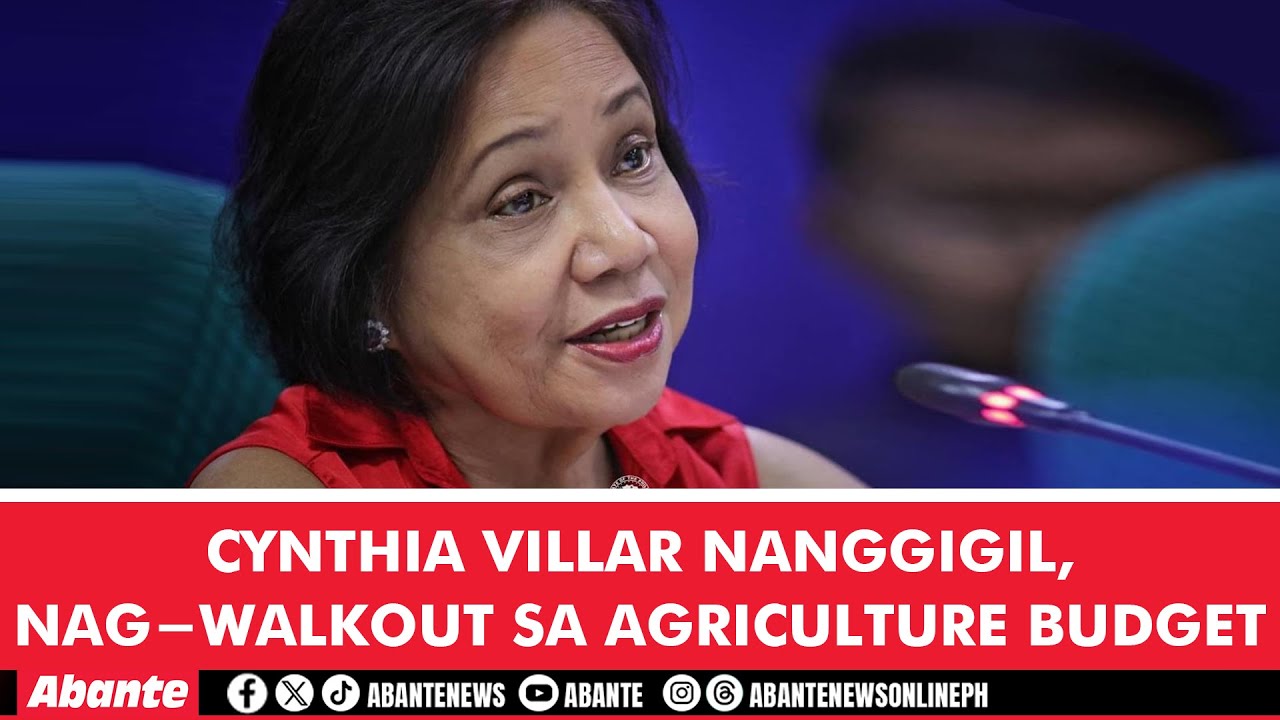 Cynthia Villar nanggigil, nag-walkout sa Agriculture budget hearing ...