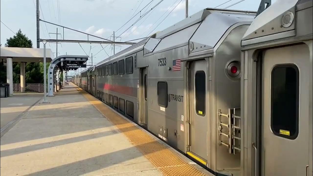NJ Transit Train 7861 at Hamilton, NJ (6/21/25) - YouTube
