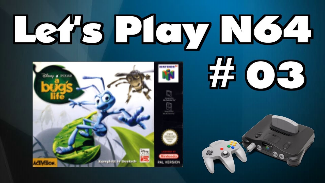 Lets Play N64 #3 - A Bug's Life - YouTube