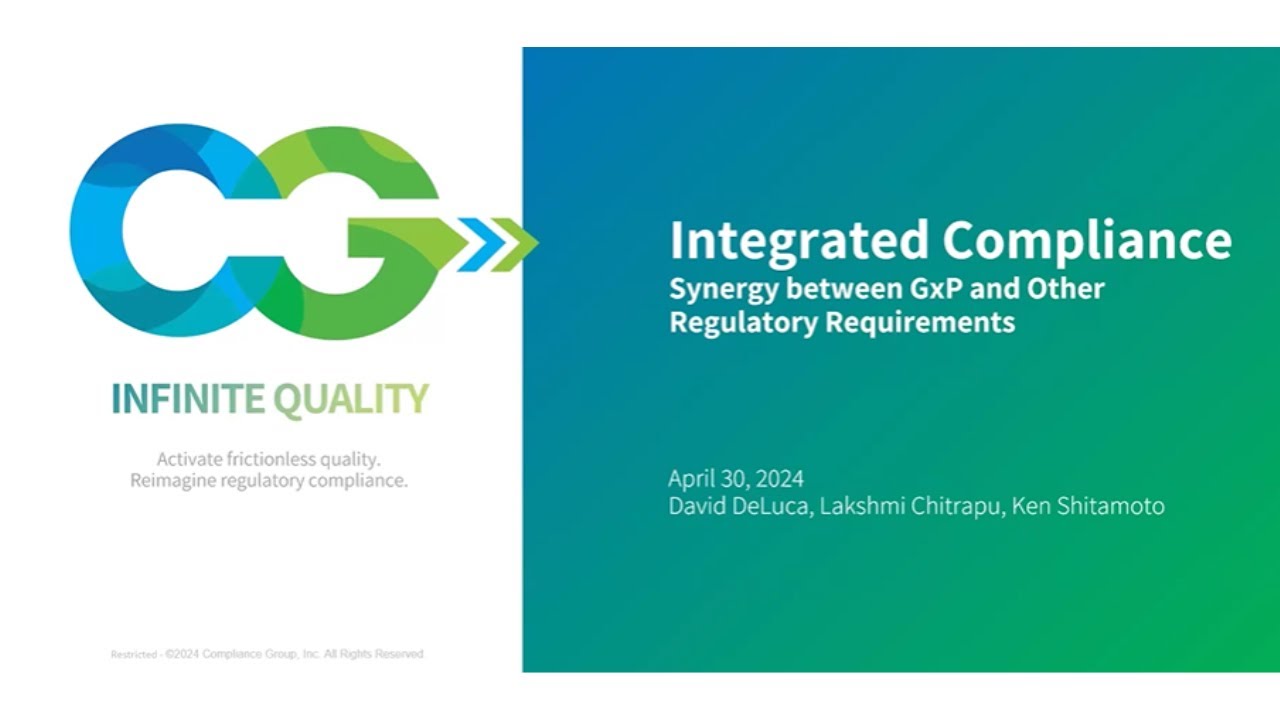 Integrated Compliance | Webinar | Compliance Group Inc - YouTube