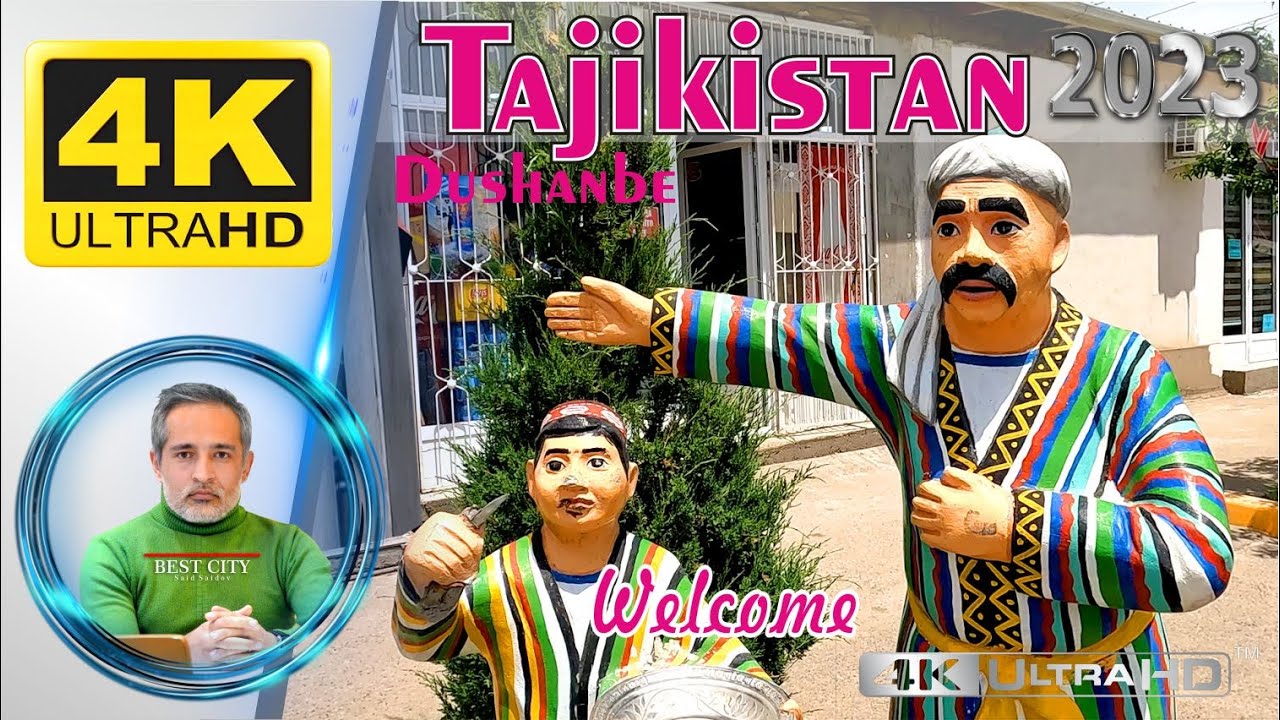 4k Tajikistan Dushanbe, Turkish Embassy, School 65, Ministry of ...