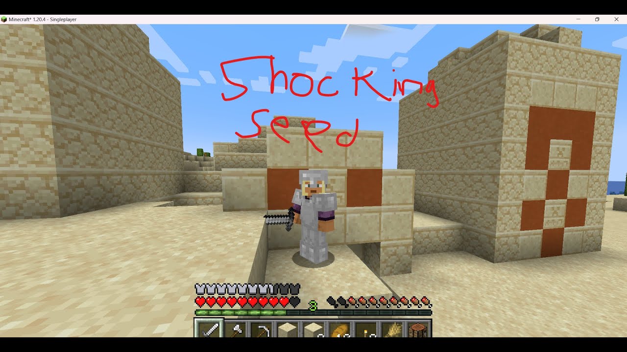 Minecraft luckiest seed part one - YouTube