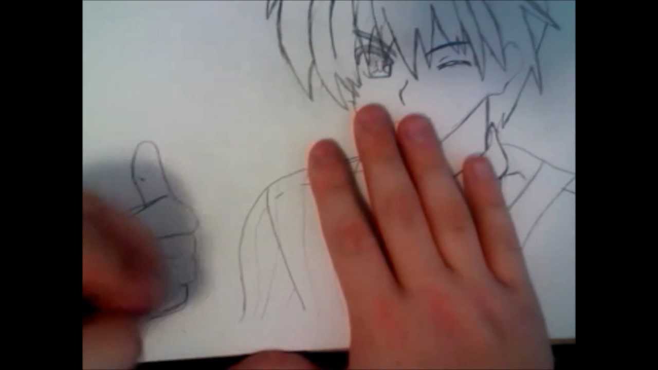 lets draw tomoya okazaki - YouTube