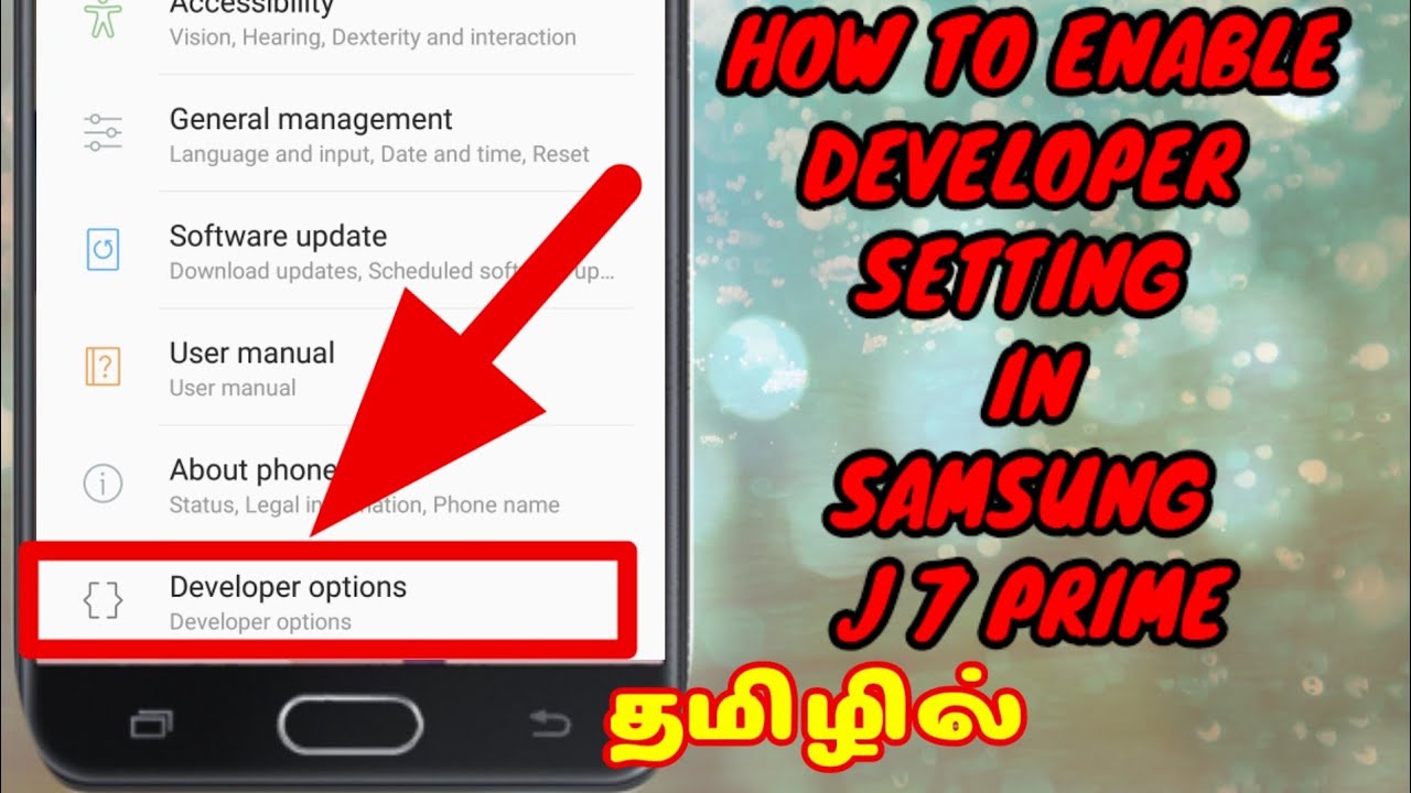 How to enable developer option in Samsung j7 prime|scorpion science.d ...