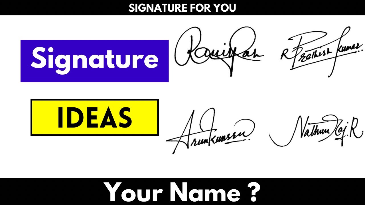 Signature Ideas | A to Z Signatures | Signature style of my name - YouTube