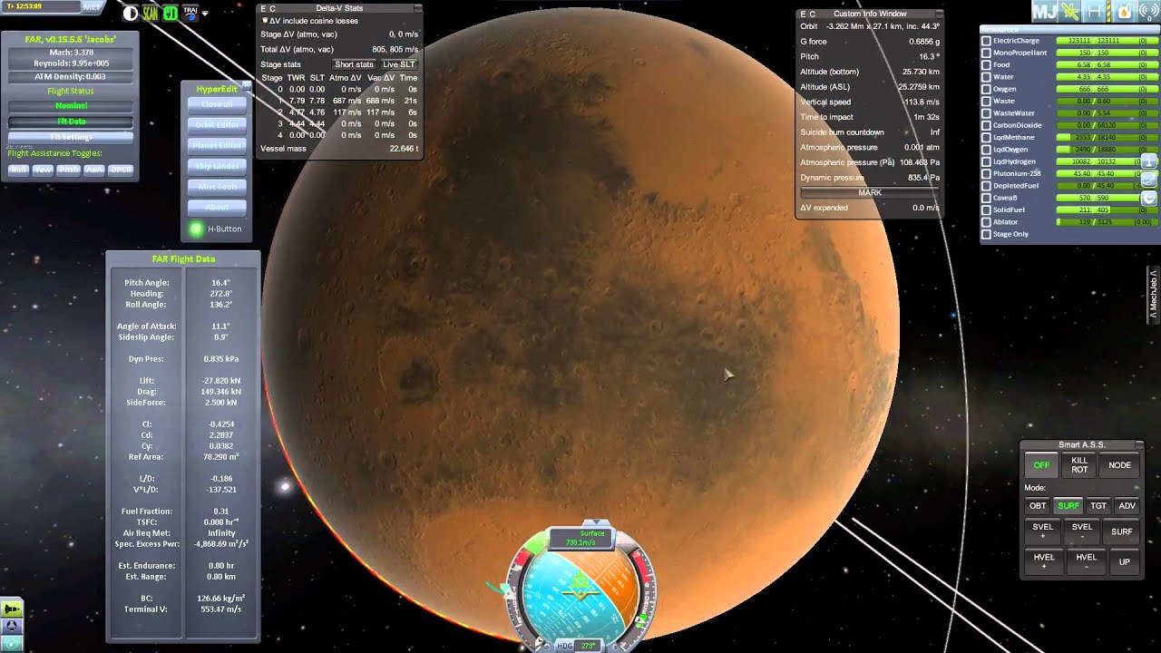 Mars Direct 1 - EDL (Entry, Decent, and Landing) - YouTube