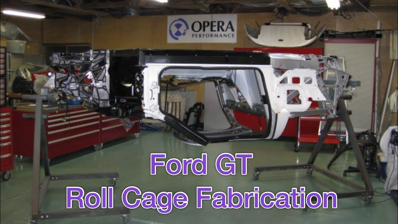 Ford GT Integrated custom roll bar built by Opera Performance - YouTube